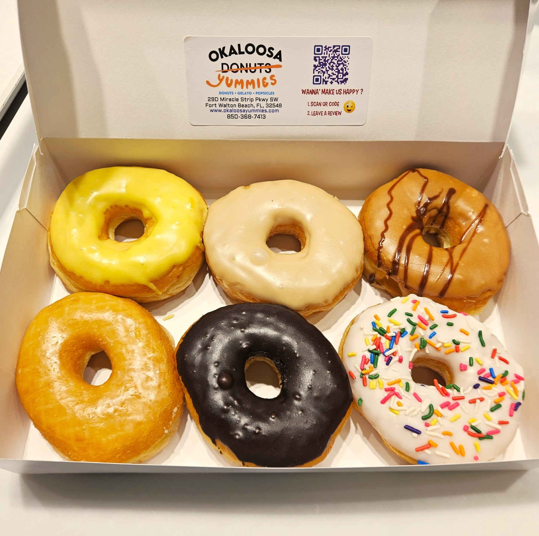 Half Dozen Standards - Mixed Variety | Okaloosa Yummies (Donuts ...